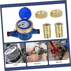 SOESFOUFU Water Flow Meter Engineering Water Meter Dn15 Rit Synthetic Water Tablr Horizontal Water Meters Home Use Water Meter Water Tablw Garden Water Meter Water Tabke Water Table