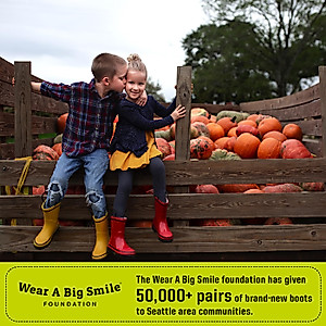 Western Chief Kids Waterproof Rubber Classic Rain Boot with Pull Handles, Red, 2 M US Little Kid