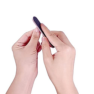 Nail Files (50 Pack), 3.6 Inches Emery Board Nail Files for Acrylic and Natural Nails, 100/180 Grit Small Double Sided Fingernail Filer Bulk Mini Professional Finger Nail Filer Manicure Set Black