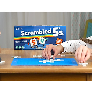 Regal Games - Scrambled 5â€™s - Fun Family-Friendly Math Game - Includes Silicone Game Mat - Ideal for 2-4 Players Ages 8+