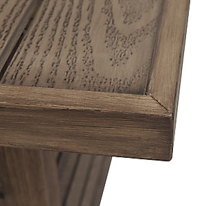 Christopher Knight Home Elberton Outdoor FIRE Pit, Wood Pattern Brown