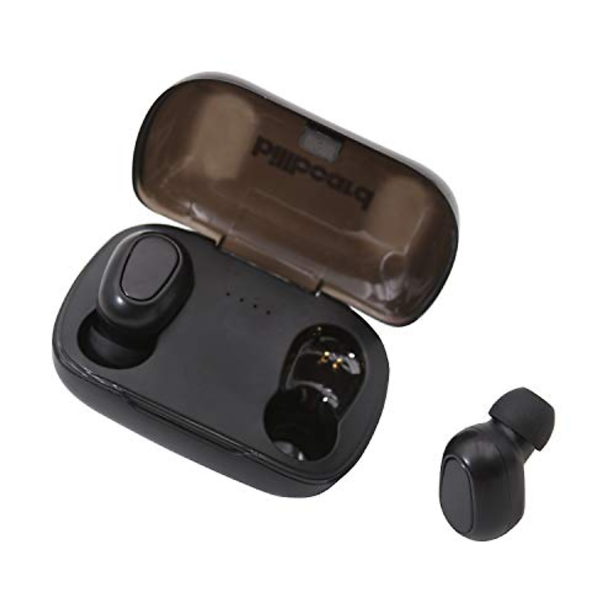 Billboard Bluetooth 5.0 True Wireless Stereo Earbuds with Charging Case, Black