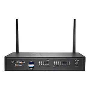 Sonicwall TZ270W Wireless Network Security Appliance (02-SSC-2823) | Next-Generation Firewall | Zero-Touch Deployment | 8X 1GbE Ports