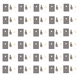 Easycargo 30 sets TO-220 Heatsink Insulator/Mounting kit (Screws + Washer + Bushing + Insulator), TO-220 Heat Sink Insulator Mounting Kit for MOSFET Transistor irf520 LM317 7805