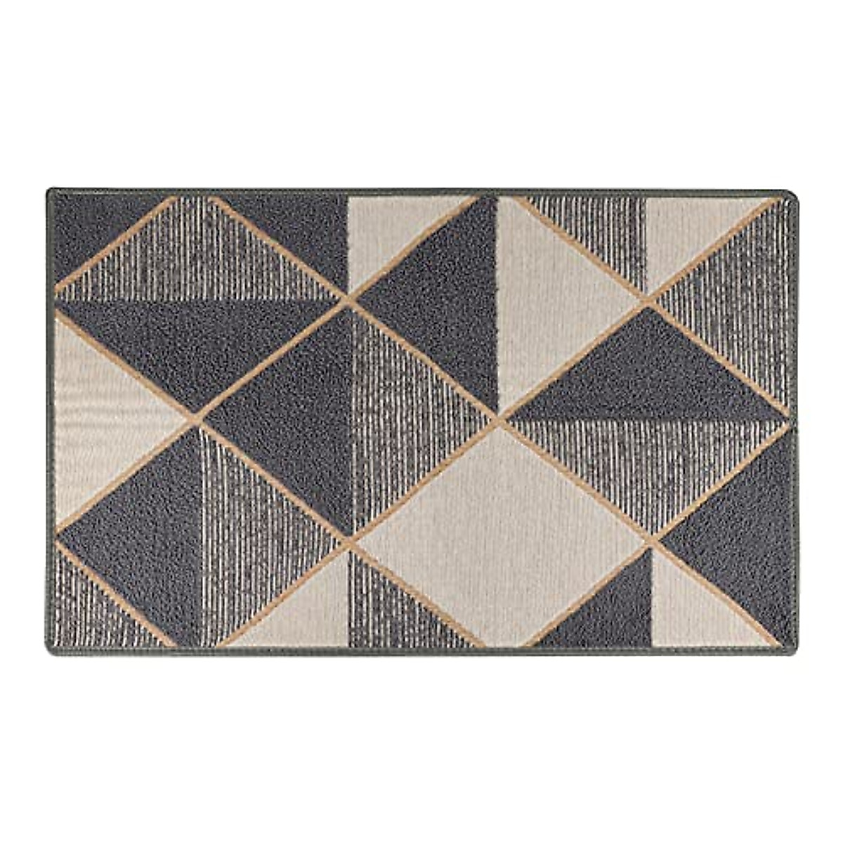 Lavezee Indoor Doormat Front Back Door Rug, 19.6"x31.5" Absorbent Non Slip Soft Floor Inside Mat for Entrance, Patio, Grey