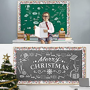 Spiareal 68.9 Feet Snowman Border Bulletin Board Border Flower Beach Sun Eucalyptus Paw Flag Hat Balloon Sailboat for Classroom Boards Wall Decor