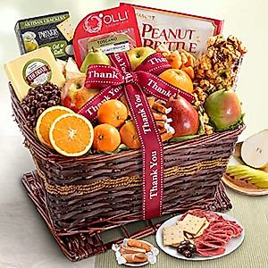 Thank You Grand Fruit Gourmet and Snacks Basket