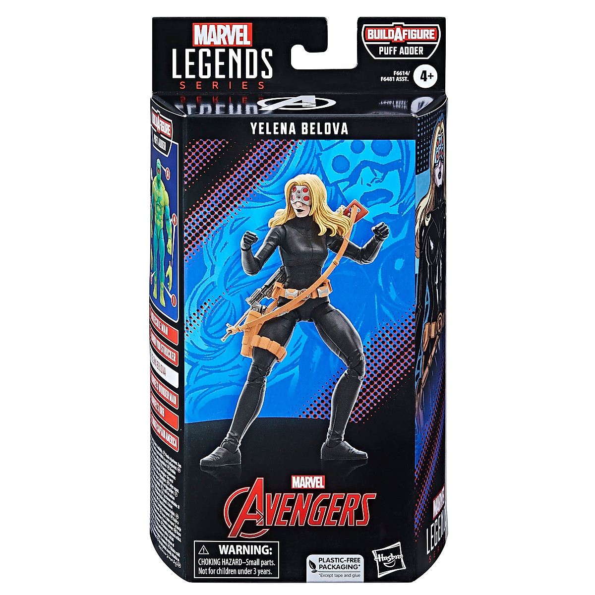 Marvel Legends Series: Yelena Belova Black Widow, Classic Comic Collectible 6-Inch Action Figure, 4+ Years