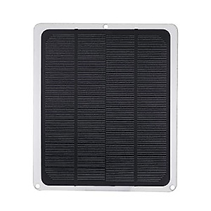 Decdeal Solar Panel with USB Port DC12V 10W Car Chargers Charge for 12V-Battery Portable Completed Accessories for Outdoor Camping Hiking Fishing Climbing