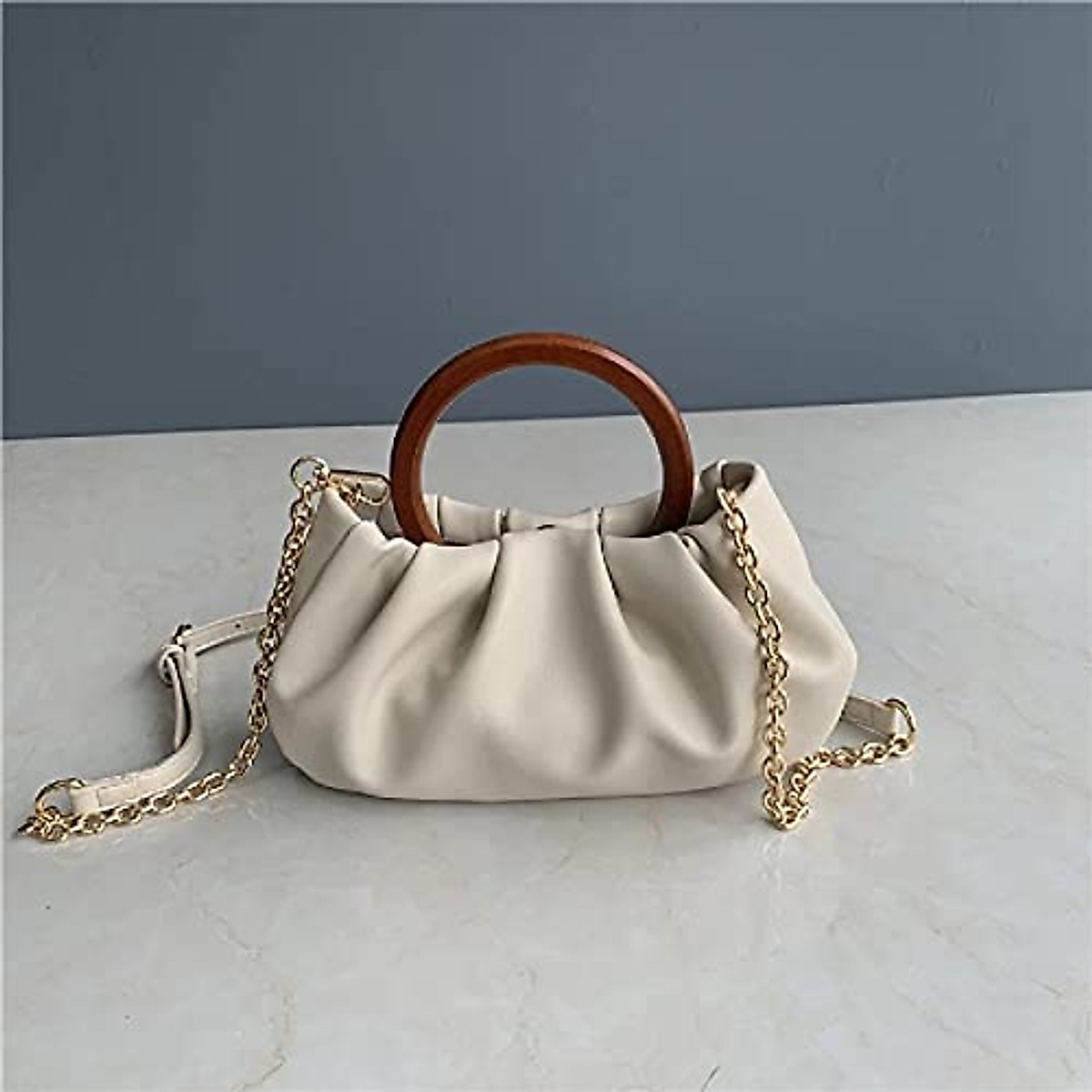 Zlybola Small Shoulder Bag for Women,Clutch Purse Handbag and Cloud Dumpling Bag,Cross body Bags,Trendy Ruched Shoulder Handbags