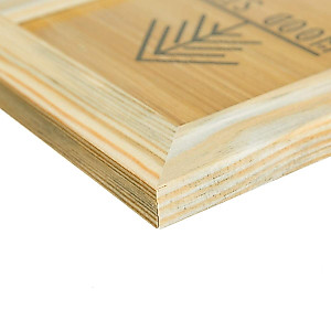 WOOD SIDE ORBIS 8.5 x 11 Wooden Unfinished Picture Frames - Set of 2 for Diploma Documents and Certificates Wall Mount and Tabletop - Natural Photo Frame