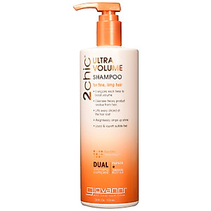 GIOVANNI - 2chic Ultra-Volume Shampoo with Tangerine and Papaya Butter- For Fine, Limp Hair - 24 Oz