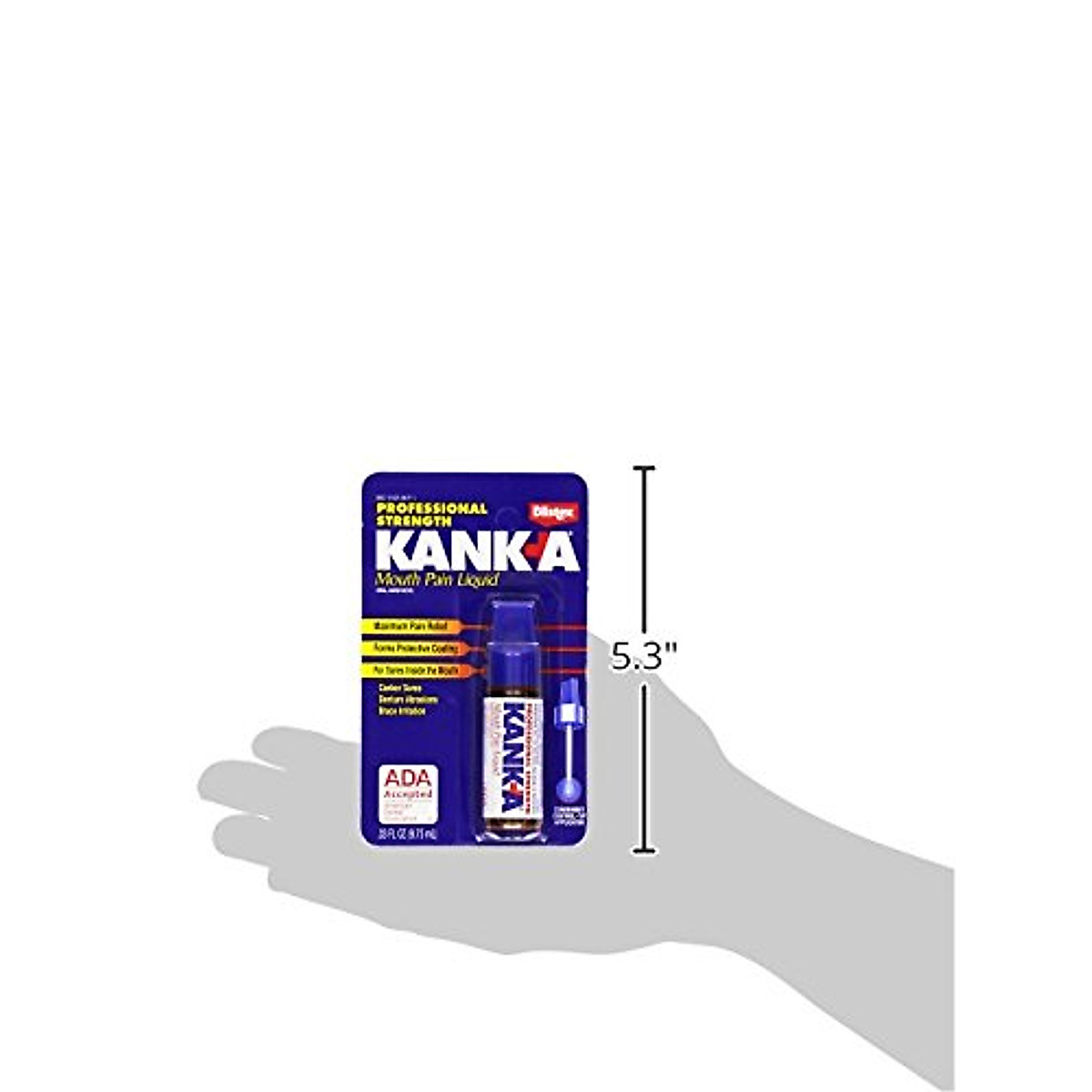 Blistex Kanka Mouth Pain Liquid, Professional Strength , 0.33 oz