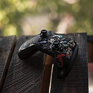 Skinit Decal Gaming Skin Compatible with Xbox One Elite Controller - Officially Licensed Warner Bros Harley Quinn Mixed Media Design