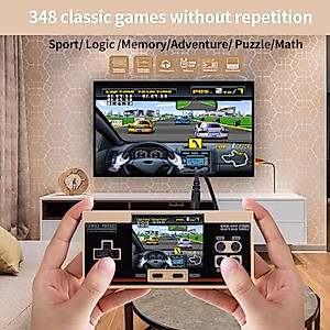 Handheld Game for Kids Built-in 348 HD Classic Retro Video Games USB Rechargeable 3.0 Inch Childrens Travel Electronics Toys Portable Game Player Gift for Boys and Girls Ages 4-8-12