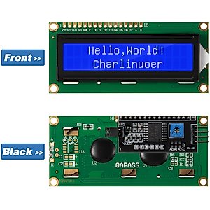 Weewooday 8 Pieces IIC TWI I2C LCD Serial Interface Adapter and LCD Module Display Backlight Compatible with Arduino R3 MEGA2560