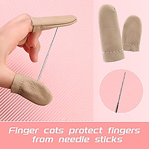 IMZAY Needle Felting Tools, Needle Felting Supplies, Needle Felting Kit with 3 Size 30Pcs Needles Felting Needles,Wooden Handle, Finger Cots, Perfect for DIY Felting Wool Projects
