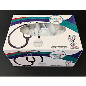 Stethocap Disposable Stethoscope Covers Box of 200 Covers.