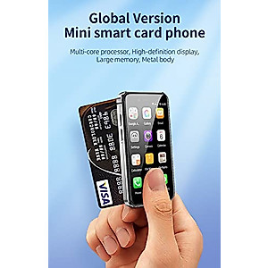 i14 Mini Smartphone 3.0 Inches Display Screen Android 8.1 Quad Core Dual SIM 2GB RAM 32GB ROM 1100mAh 5.0MP with Google Play Store Whatsapp Backup Cellphone (White)