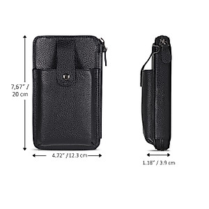 Otto Angelino - OTTANA Genuine Leather Handbag – Unisex (Black)