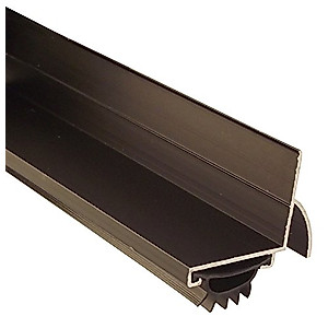 Pemko 085590 210DV48 Door Shoe, Dark Bronze Finish with Black Eco-V Insert, 2" Width, 48" Length, Dark Bronze