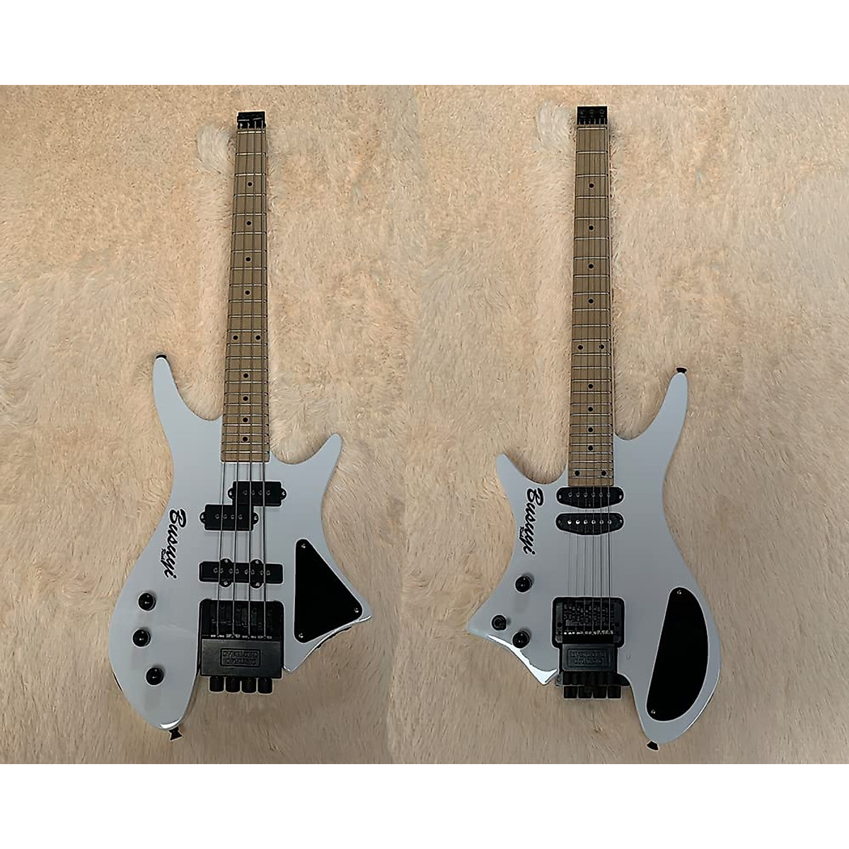 4 String Bass/ 6 String Lead Headless Tremolo Busuyi Guitar Lefty