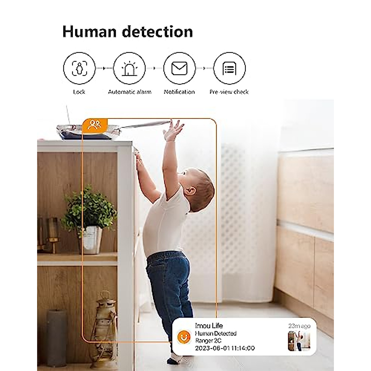 Imou 2.5K WiFi Camera Indoor Pet Dog Camera 4MP, 360° Home Security Wireless IP Baby Camera, Human Detection AI, Smart Tracking, Siren, 10m Night Vision, 2-Way Audio, Privacy Mode, Works with Alexa