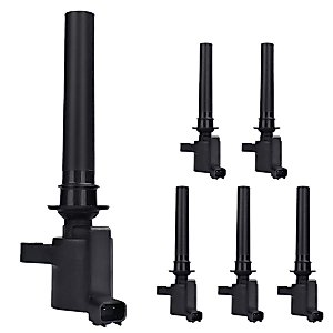 FAERSI Pack of 6 Ignition Coil Compatible with Ford Escape Five Hundred Freestyle Taurus Mazda 6 MPV Tribute Mercury Mariner Montego Sable 3.0L V6 Models Replace OE# 18LZ-12029-AA, DG513,DG500