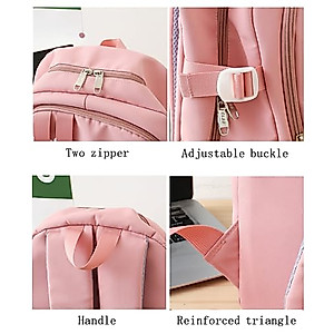 TomnuK Kawaii Backpack with Kawaii Bear Pandent (Purple)