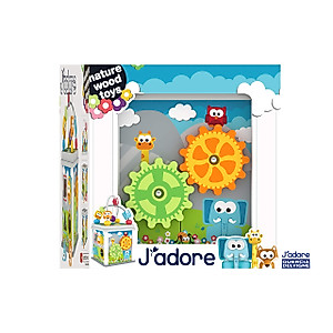 J'adore Wooden Zoo Animal Mini 5-in-1 Activity Cube Center