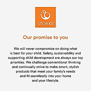 Tripp Trapp High Chair and Cushion with Stokke Tray - Walnut with Soul System - Adjustable, Convertible, All-in-One High Chair for Babies & Toddlers