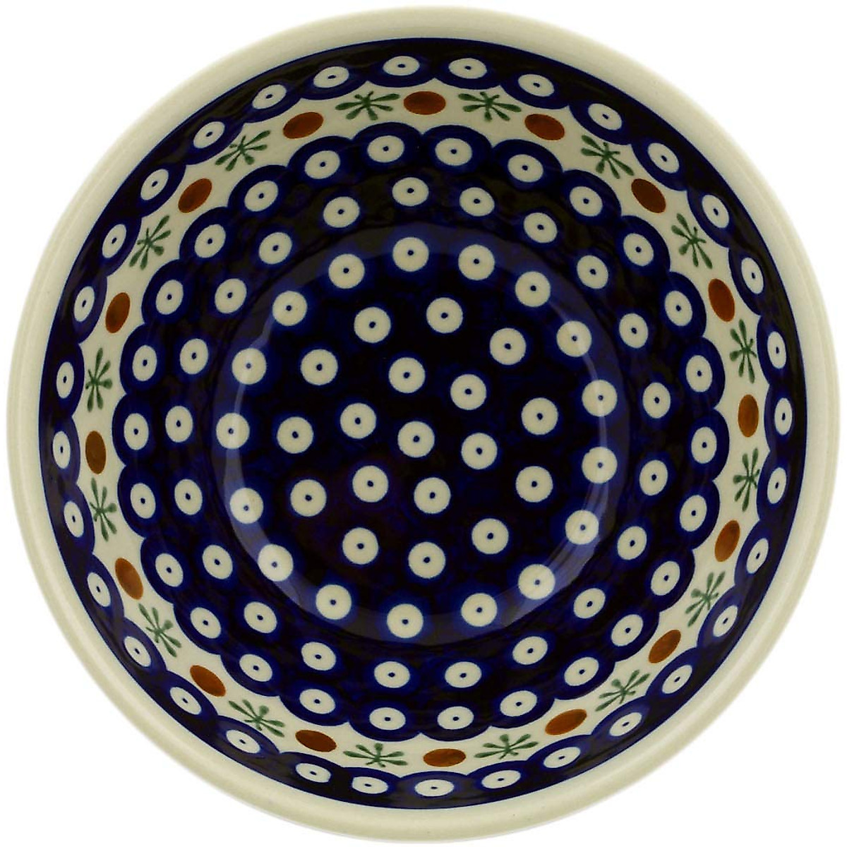 Polish Pottery 7-inch Bowl (Mosquito Theme) + Certificate of Authenticity