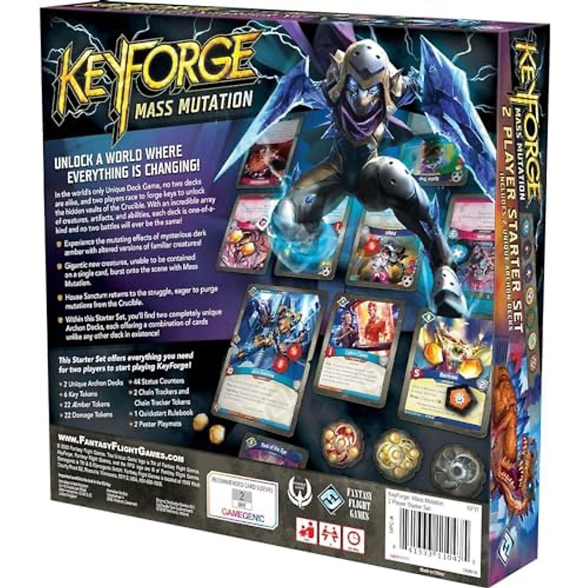 Fantasy Flight Games KeyForge Mass Mutation Two Player Starter Set | Fast-Paced Card Game | Strategy Game for Adults and Teens | Ages 14+ | 2 Players | Average Playtime 45 Minutes