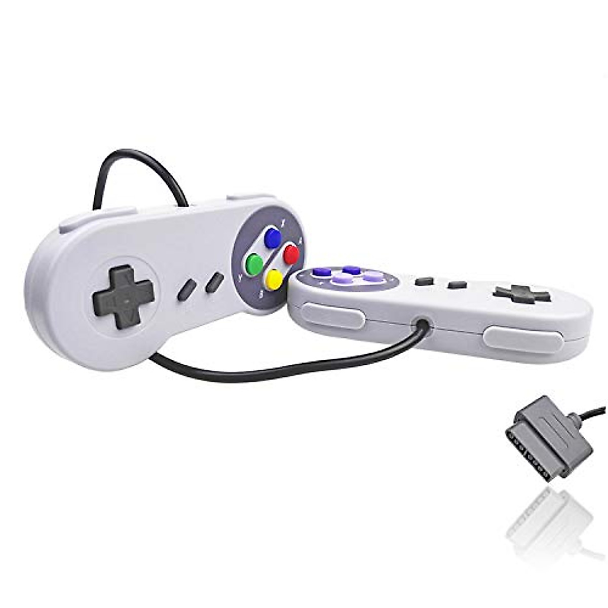 Kinyanco 2-Pack Replacement SNES Controller Super Controllers, Game Controller Gamepad for SNES Original Super Entertainment System