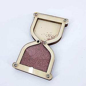 Menolana 3 Pieces Busy Board Toys Busyboard Early Educational Motor Puzzle Accessories for Kids Children Baby, Hourglass and Abacus Bead and Button