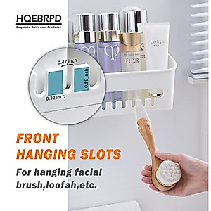 HQEBRPD Shower Caddy Suction Cup, shower organizer Reusable shower shelves No-Drilling adhesive Shower Basket Storage for Bathroom Shower Suction Caddy for Bathing supplies Gel,plastic