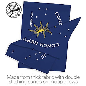 Americana Home & Garden Conch Republic Garden Flag Regional Nation International World Country Particular Area House Decoration Banner Small Yard Gift Double-Sided, Made in USA