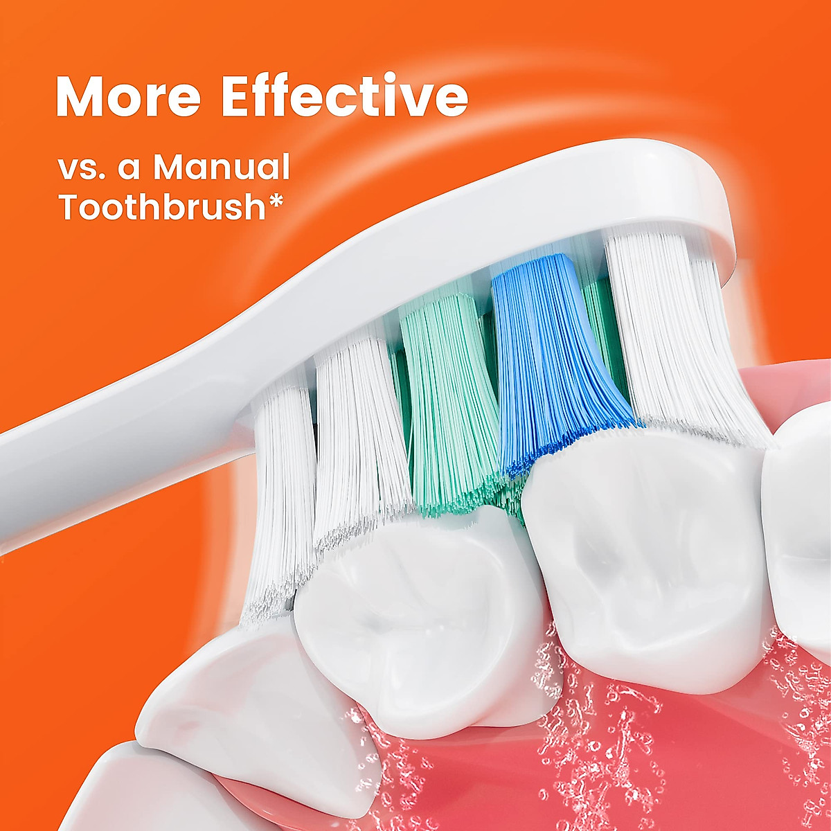 Bitvae Sonic Whitening Toothbrush, Ultrasonic Rechargeable Electric Toothbrush with 8 Brush Heads & Travel Case, 5 Modes, 4 Hr Charger Last 100 Days Power