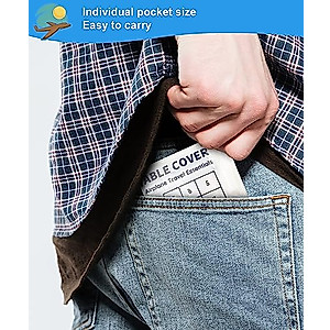 Airplane Travel Essentials Tray Table Cover, 10 Pack Disposable Placemats Provide Safe Fresh Table Surface, Travel Accessories Must Haves for Kids Baby, Toddlers, Women