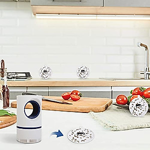 32 Pcs Indoor Mosquito Trap Refill Glue Boards for Mosquito Zapper with Katchy, Fly Insect Trap Refills Glue Pads for Mosquitoes Lamp, Fit for 4.33" & 4.7" Mosquito Killer, Non-Toxic and Odorless