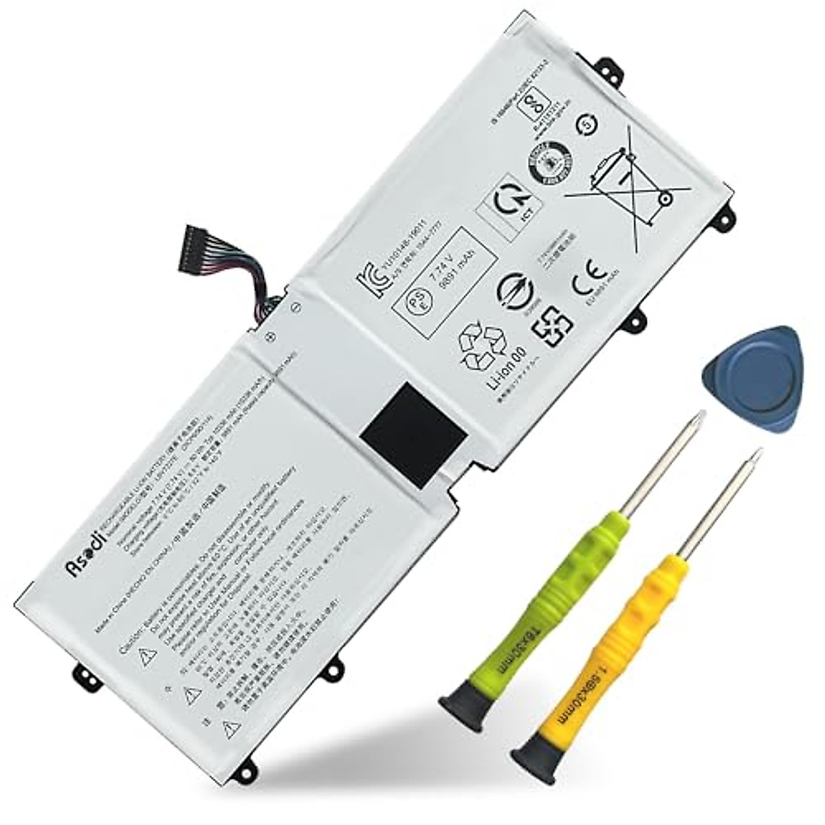 ASODI LBV7227E 80Wh Laptop Battery Compatible with LG Gram 15Z90N 17Z90N 17Z90P 16T90P 16ZD90P 16Z90P Series 7.74V 10336mAh