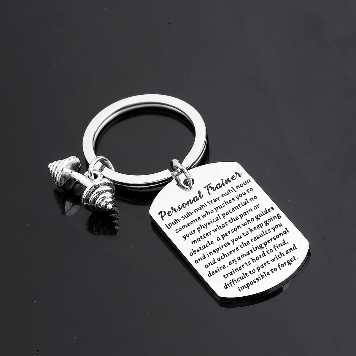 FAADBUK Personal Trainer Keychain Workout Gift Fitness Gift Gym Gift Thank You Gift for Workout Coach (Personal Trainer Keychain)