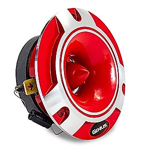 Genius Audio GPRO-T06 1", 35 Watts RMS - 150 Watts Max, Pro Audio Super Tweeter Speaker, Aluminum Diaphragm Car Audio Speaker, Ferrite Y25 Magnet, 4 Ohms (2 Speakers)