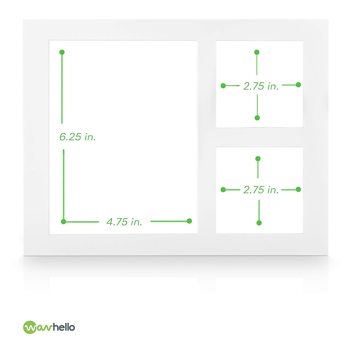 WavHello Baby Handprint & Footprint Frame Kit, Clay Casting & Photo Memory Keepsake Frame, Baby Registry Gift & Baby Shower, Baby Boy Gift & Baby Girl Gift - First Impressions