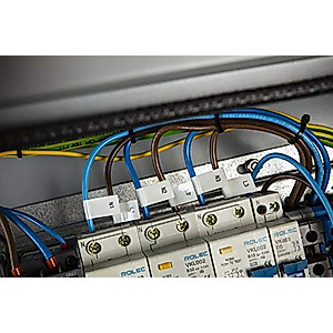 Brother TZe-FX241 Labelling Tape Cassette, Black on White, 18mm (W) x 8M (L), Flexible ID, Brother Genuine Supplies