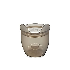 Zip Top Reusable 100% Silicone Baby + Kid Snack Containers- The only containers That Stand up, Stay Open and Zip Shut! No Lids! Made in The USA - Full Set of 4