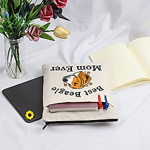 Beagle Book Sleeve Beagle Mom Gift Beagle Dog Book Protector Best Beagle Mom Ever Book Cover Beagle Owner Lover Gift
