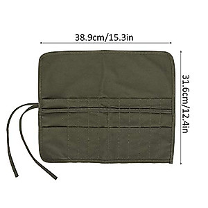 2Pcs Canvas Paint Brush Holder Gouache Oil Pen Storage Bag Roll Pen Case Artist Painting Sketch Brushes Holder