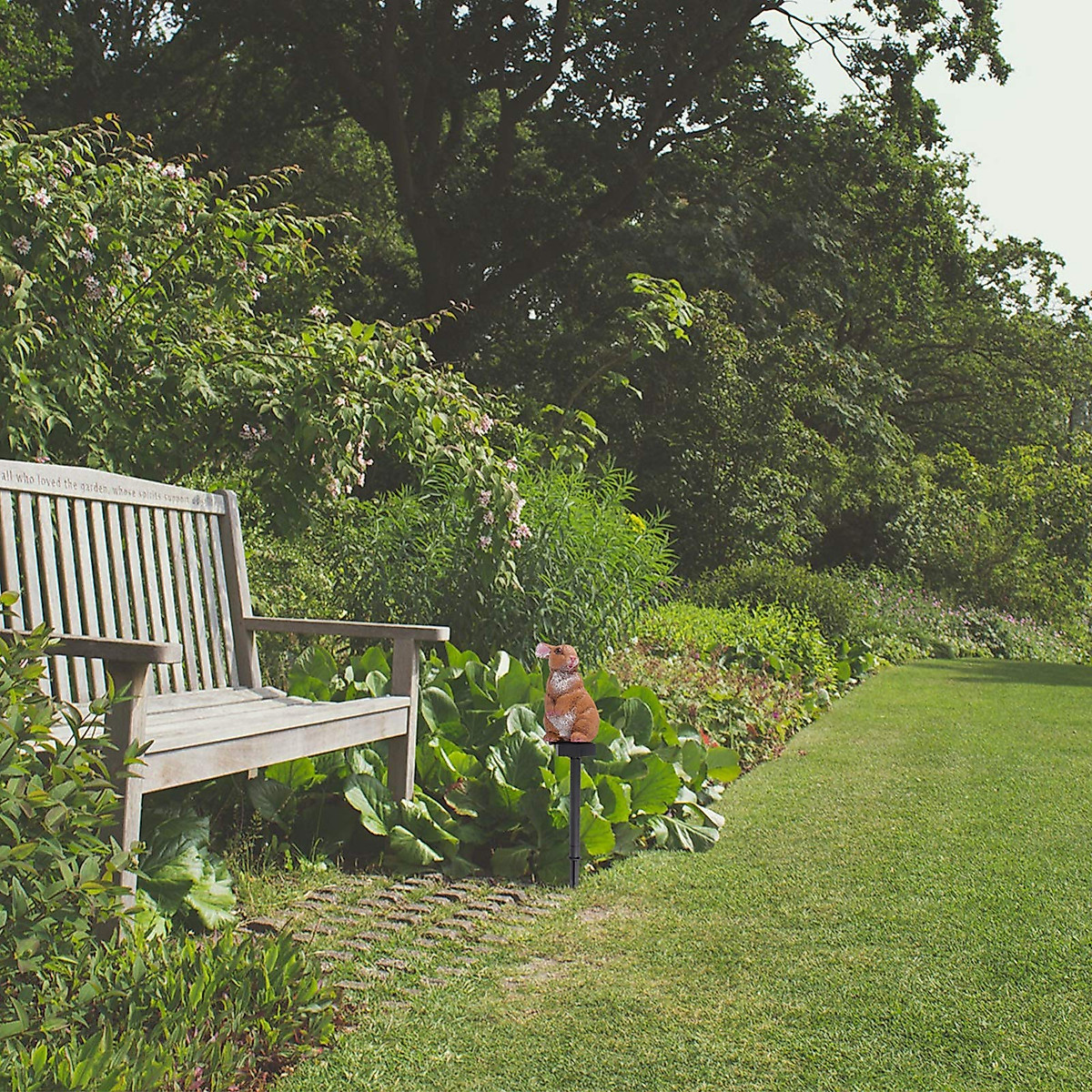 Uonlytech 1pc Rabbit Ground Lamp Solar Lawn Light Decorative Light Walkway Light Waterproof Solar Light Yard Lamp Waterproof Lamp Waterproof Garden Lamp Solar-Powered Light Landscape Lamp