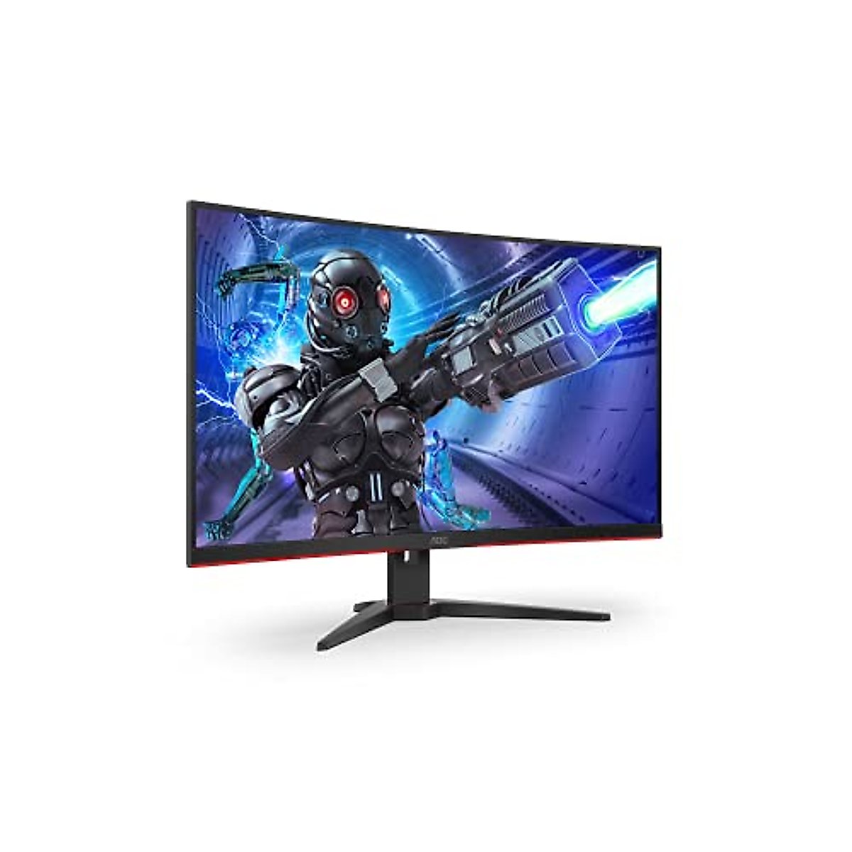 AOC C32G2ZE 32" Curved Frameless Gaming Monitor, Full HD 1920x1080, VA, 0.5ms 240Hz, AMD FreeSync Premium, DP/HDMI/VGA, VESA, 3-3-1 Re-Spawn Program, Xbox PS5 Switch,Black